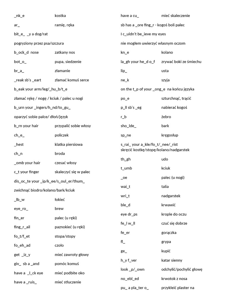 Focus 3 Unit 6 Health | PDF
