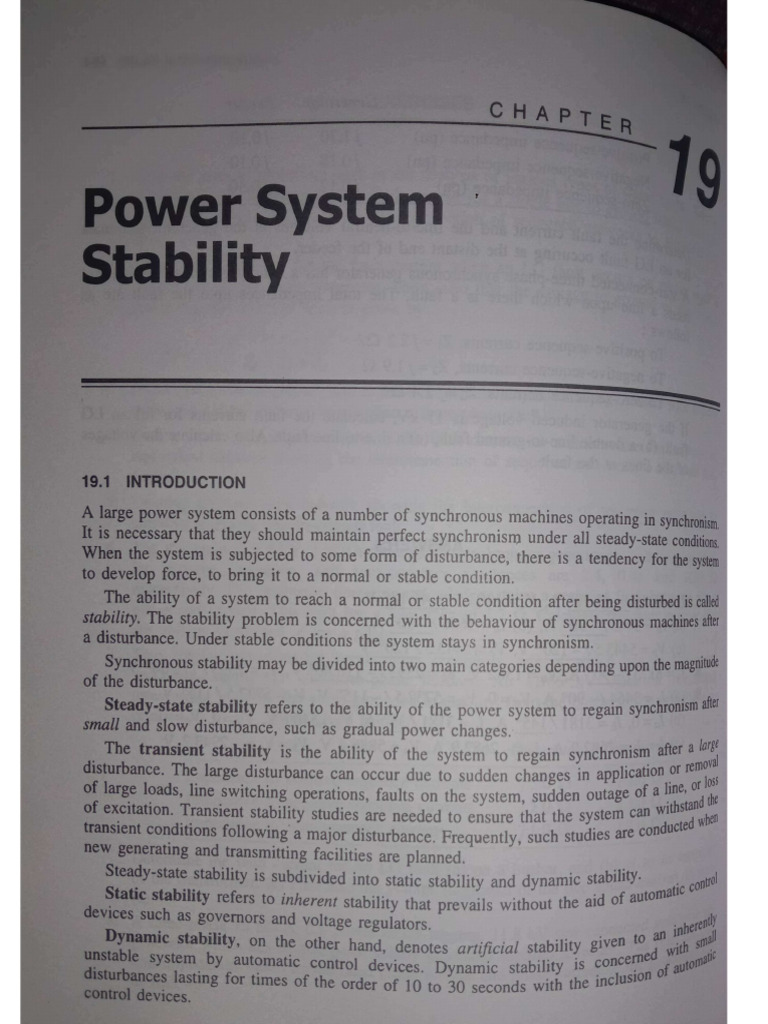 Power System Stability | PDF