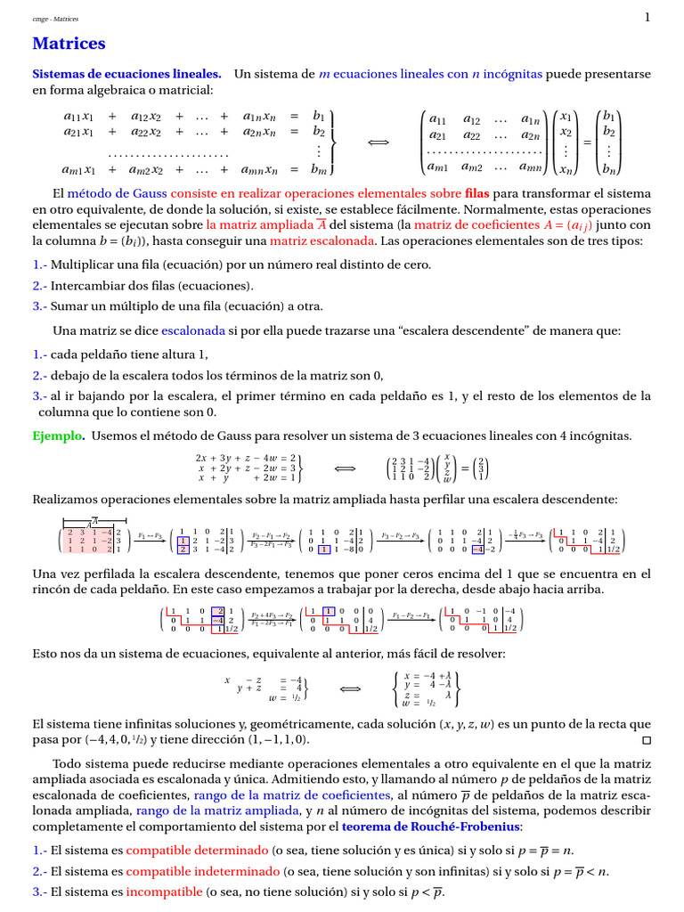 Tema 6. Matrices | PDF | Matemáticas | Álgebra