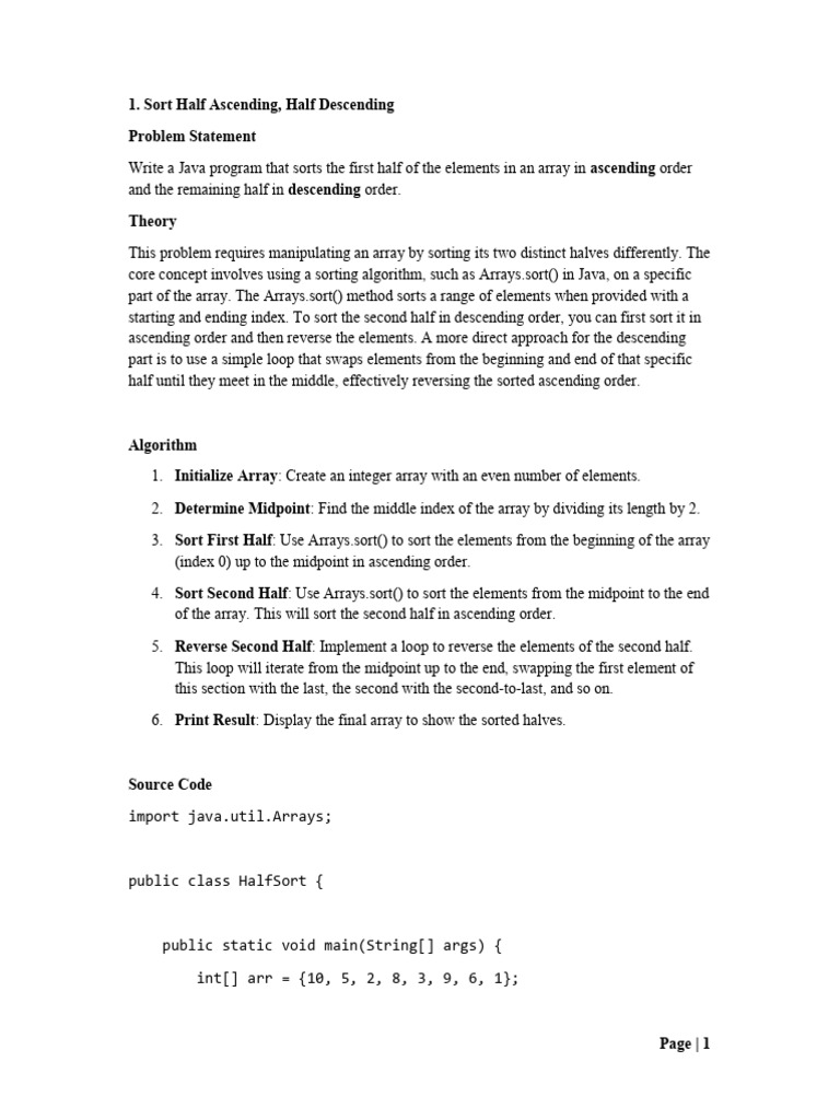 Java Assignment | PDF | Control Flow | String (Computer Science)