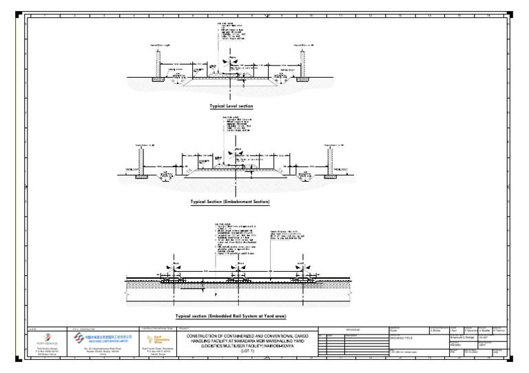 Typical Rail Sections-TB - A3 | PDF | Freight Transport