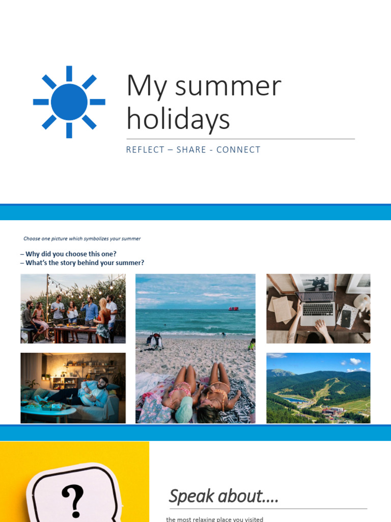 My Summer Holidays | PDF