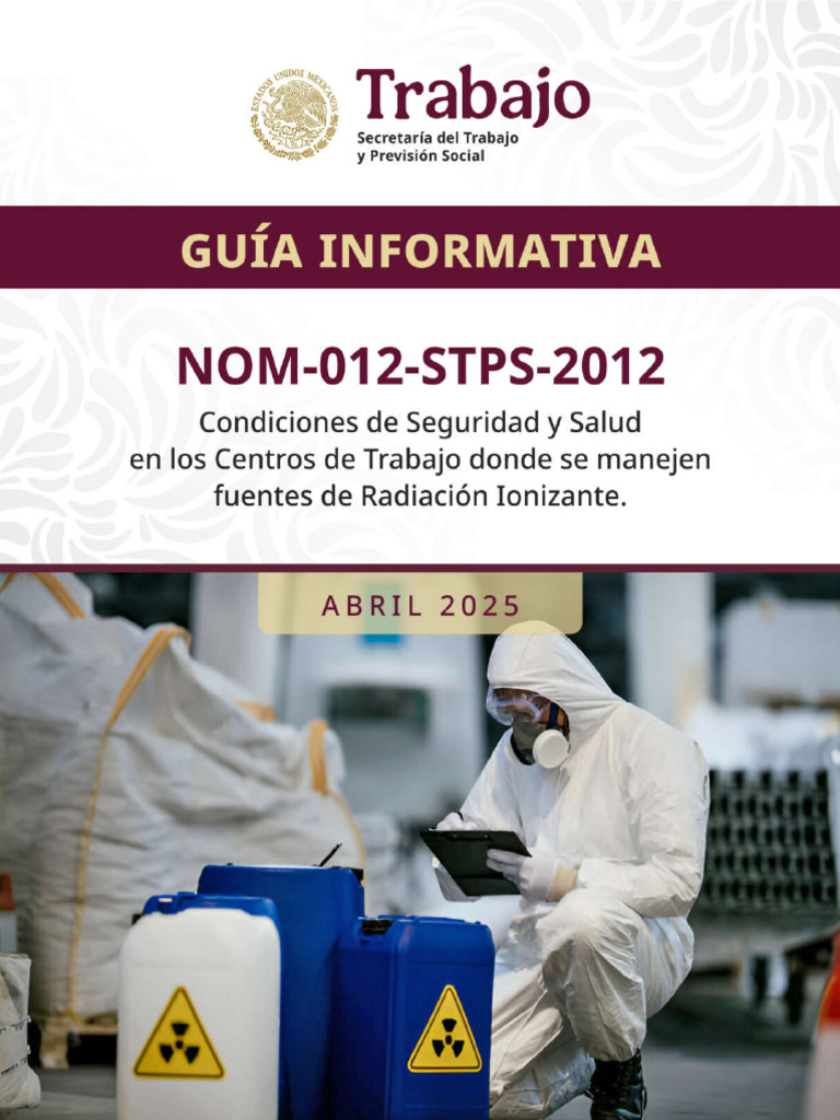 Guía Informativa NOM 012 STPS | PDF | Radiación | Protección de radiación