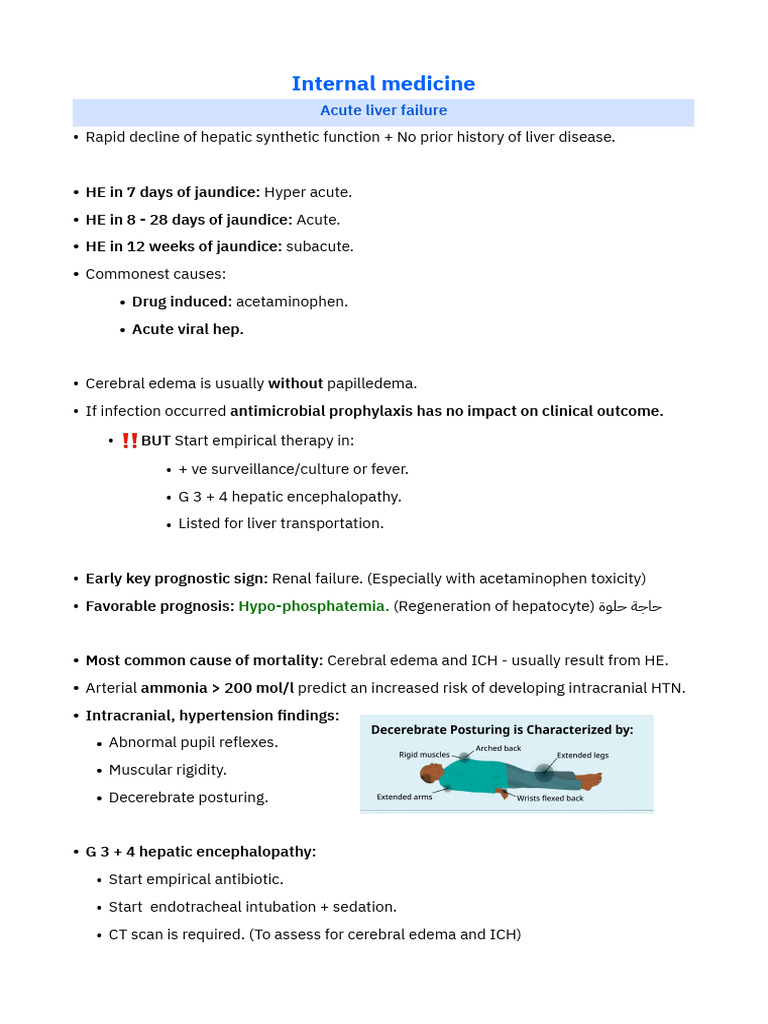 Notes On ALF + Liver Enzymes | PDF | Liver | Abdomen