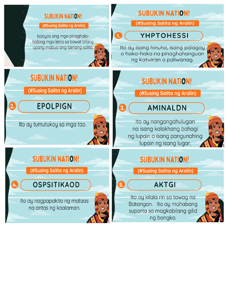 Week 6 - Subukin Nation | PDF