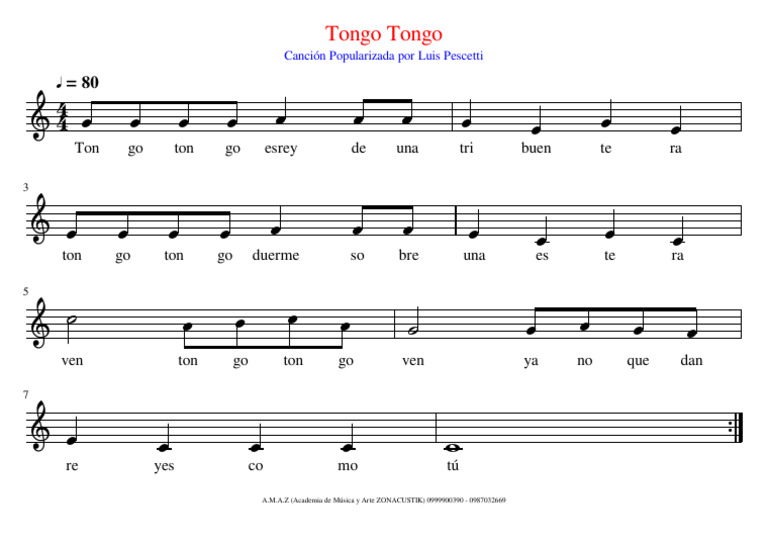 Tongo Tongo | PDF