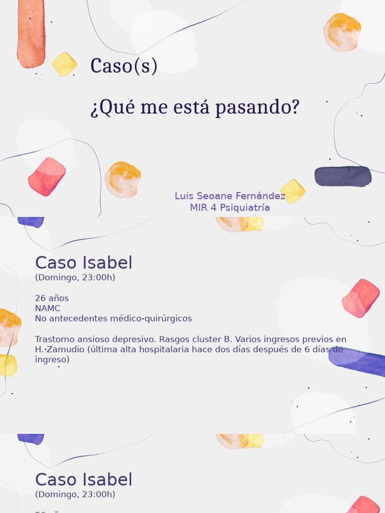 Casos Abst | PDF | Benzodiazepinas | Despachador de drogas