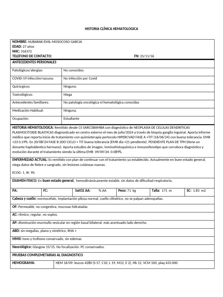 HC Nemg | PDF | Inmunología | Especialidades Medicas