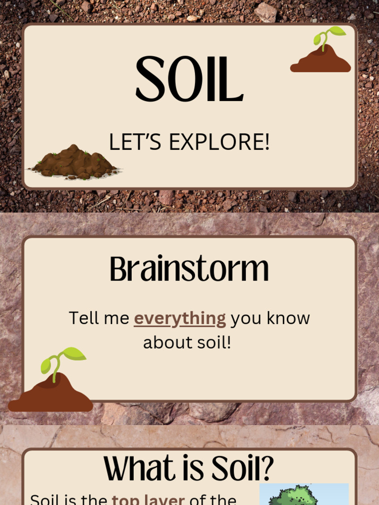 Soil Lesson 1 | PDF
