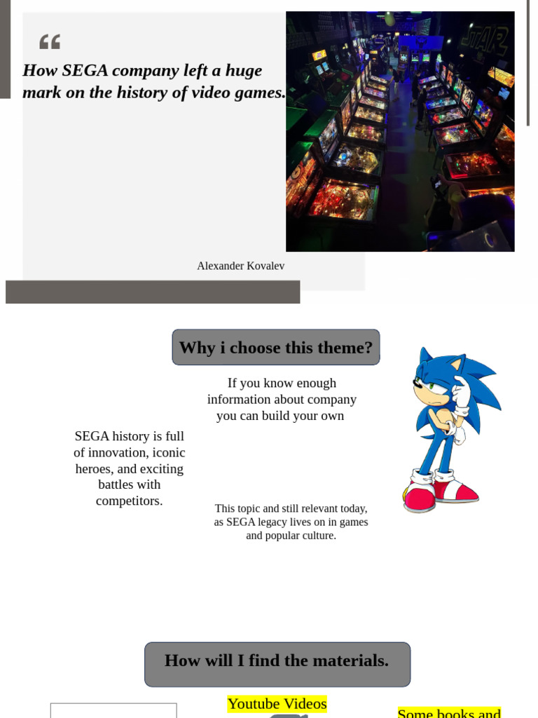 How Sega Company Changed The Whole Generation (Corrected) | PDF