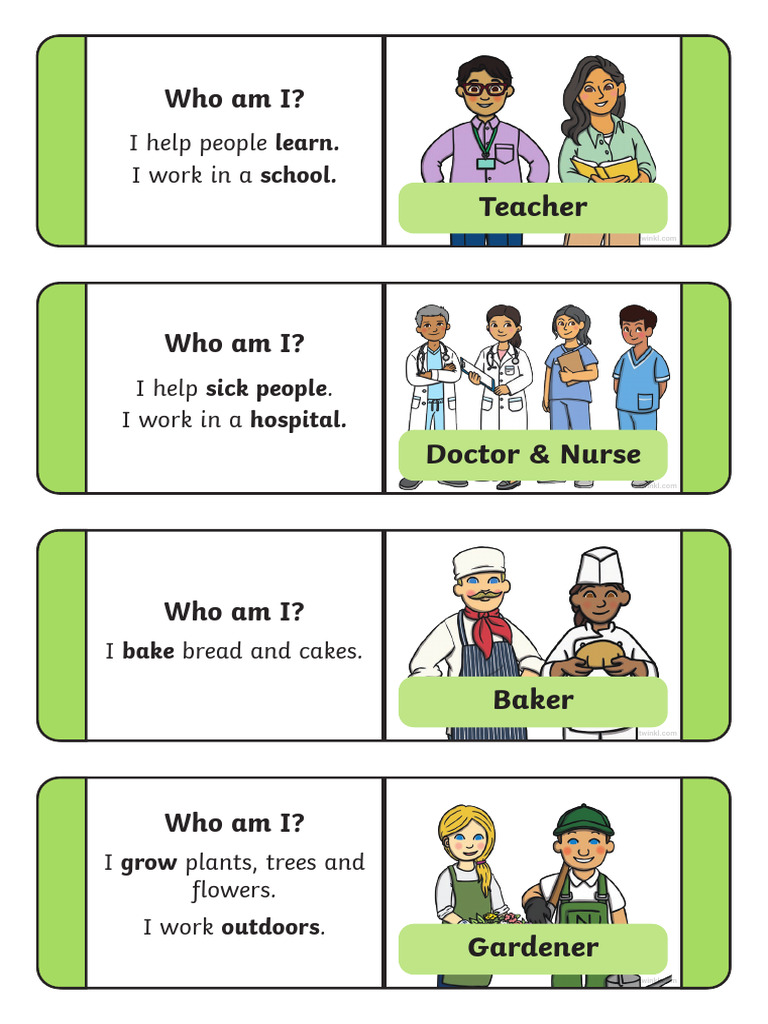 T Eal 1654511227 Who Am I Guessing Game Jobs and Occupations Ver 3 | PDF