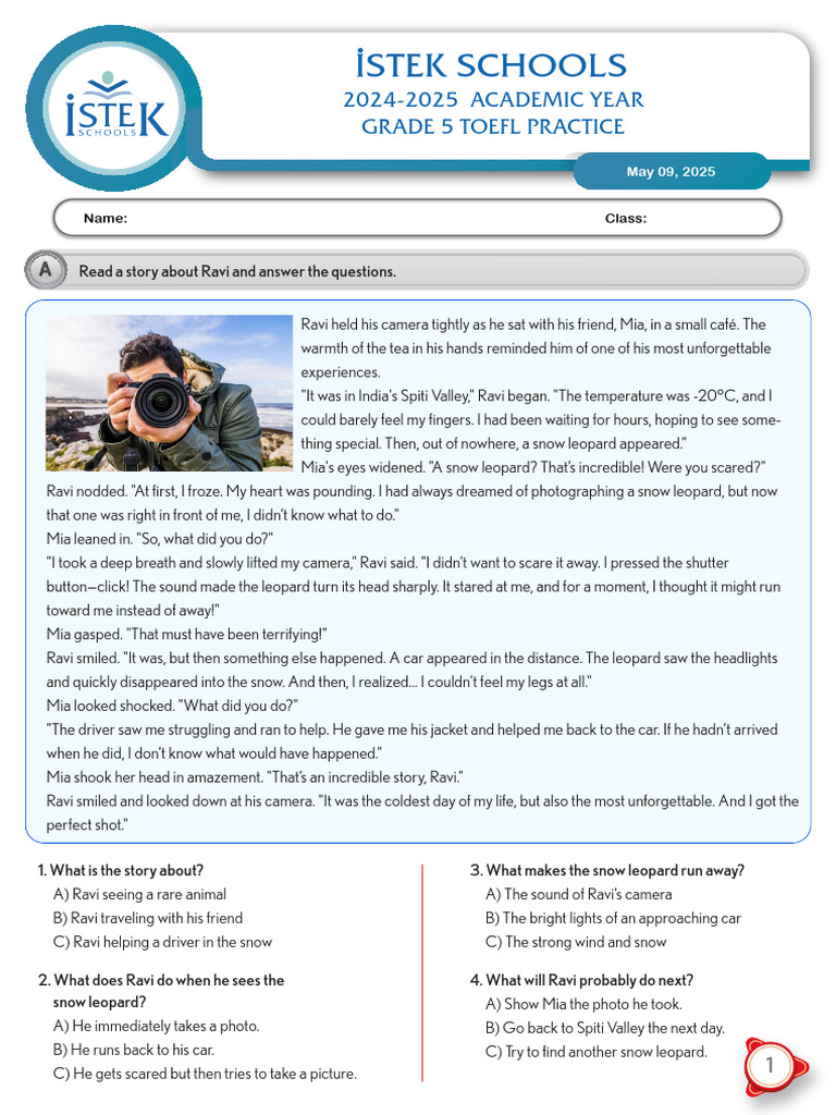 Ravi's Snow Leopard Adventure | PDF | Compass | Senses