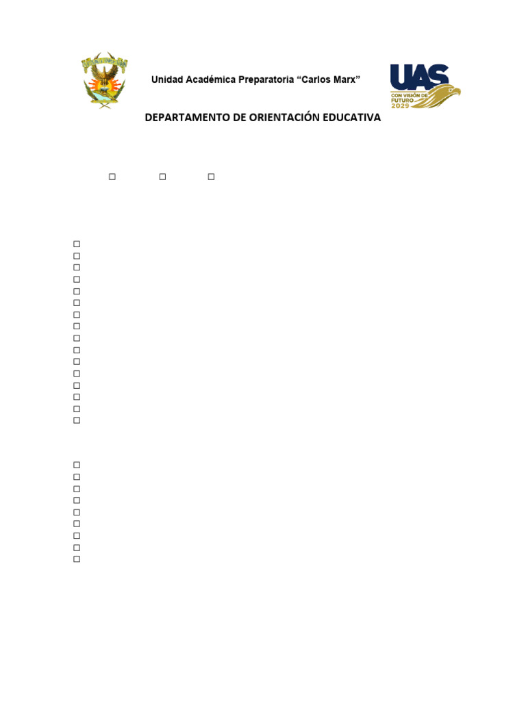 Encuesta de Intereses 2025 Orientacion. | PDF