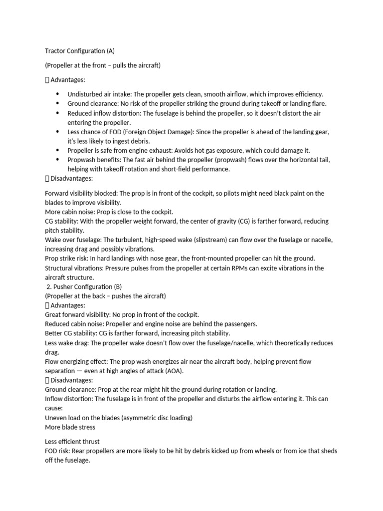 Pusher and Puller Config | PDF | Aerospace Engineering | Mechanical ...