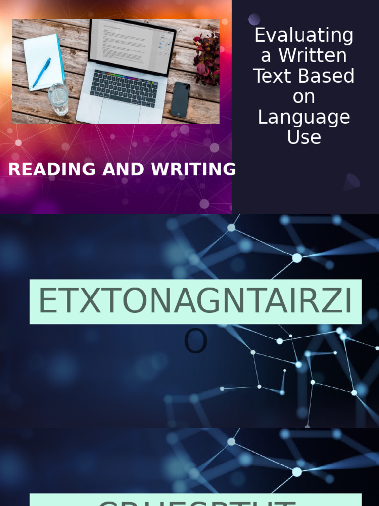 Evaluating A Written Text Based On Language Use | PDF | Jargon | Learning