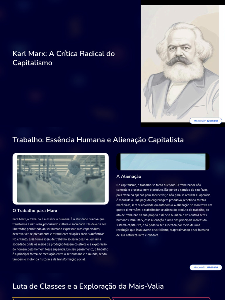 Crítica de Marx ao Trabalho e Capitalismo | PDF | Karl Marx | Capitalismo