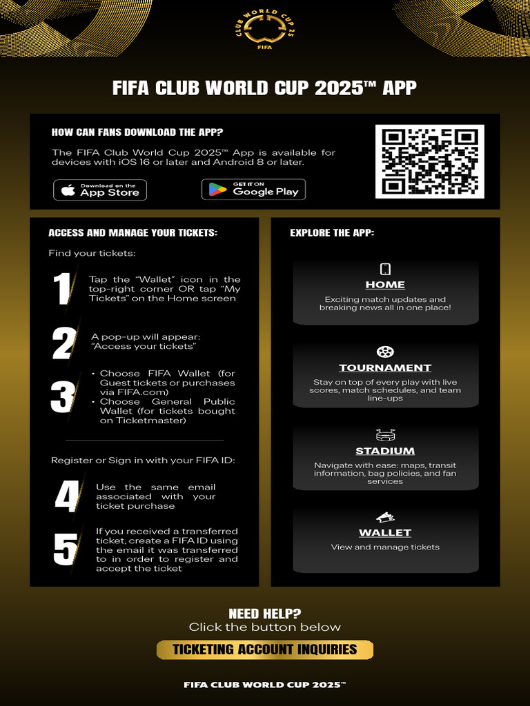 FIFA Club World Cup 2025 App Guide | PDF