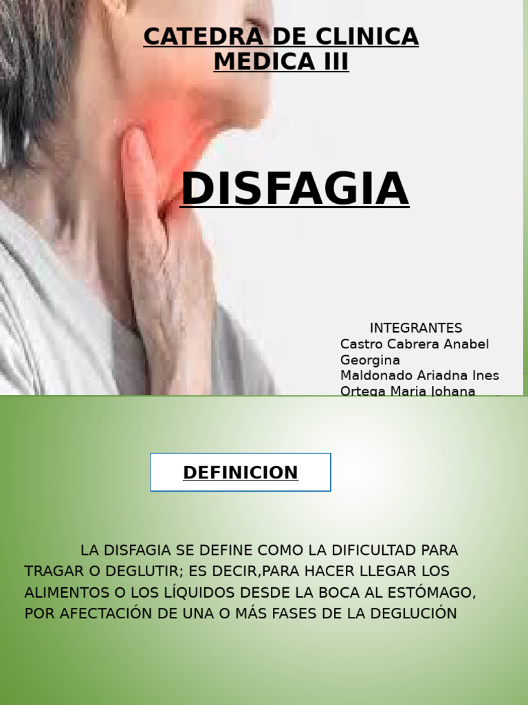 Disfagia Clinica Medica III | PDF | La enfermedad por reflujo ...