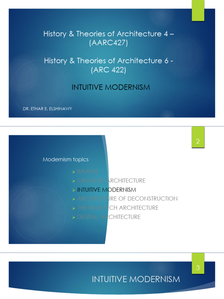 Intuitive Architecture | PDF
