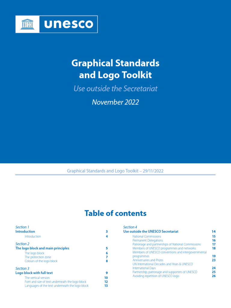 UNESCO Logo Toolkit Overview | PDF | Typefaces | Logos