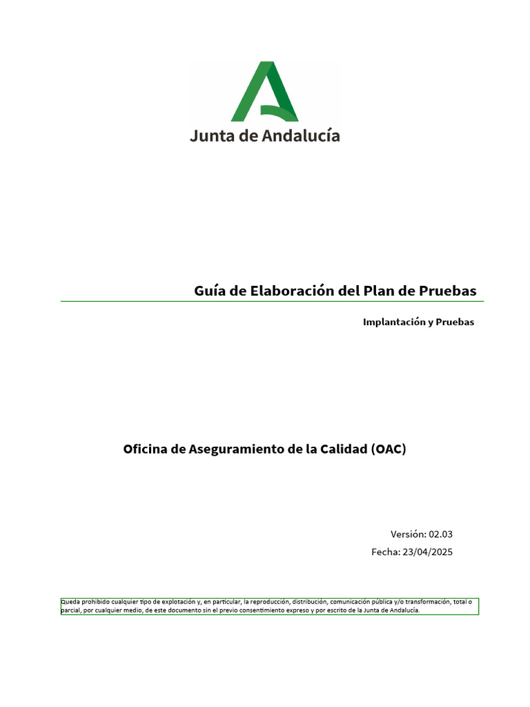 Guía Elaboración Plan de Pruebas 02.03 | PDF | Software | Contraseña