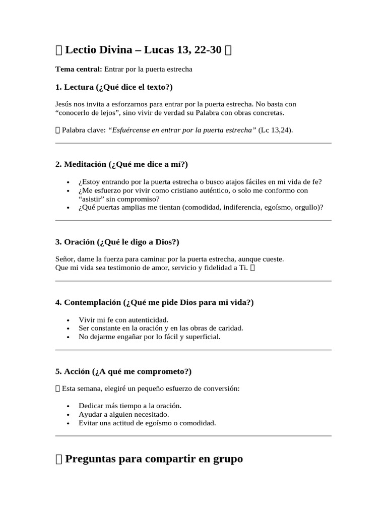 Lectio Divina | PDF