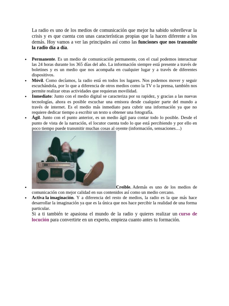 Aspectos Generales de La Radio | PDF
