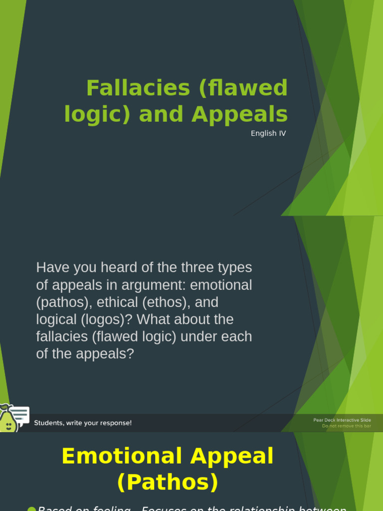 Understanding Flawed Logic and Appeals | PDF | Fallacy | Argument