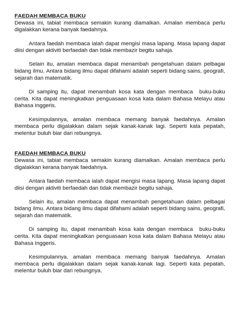 Faedah Membaca Buku | PDF