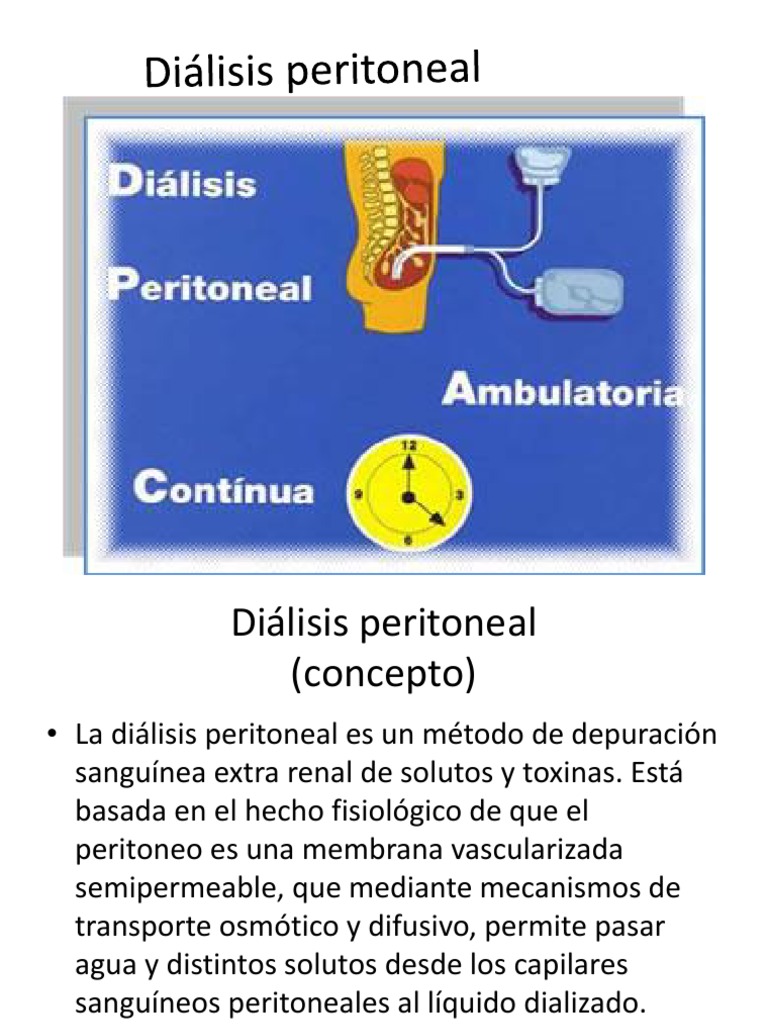 Diálisis peritoneal | Diálisis | Especialidades Medicas