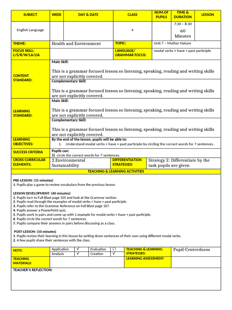 Lesson 89 Language Awareness | PDF | Verb | Grammar