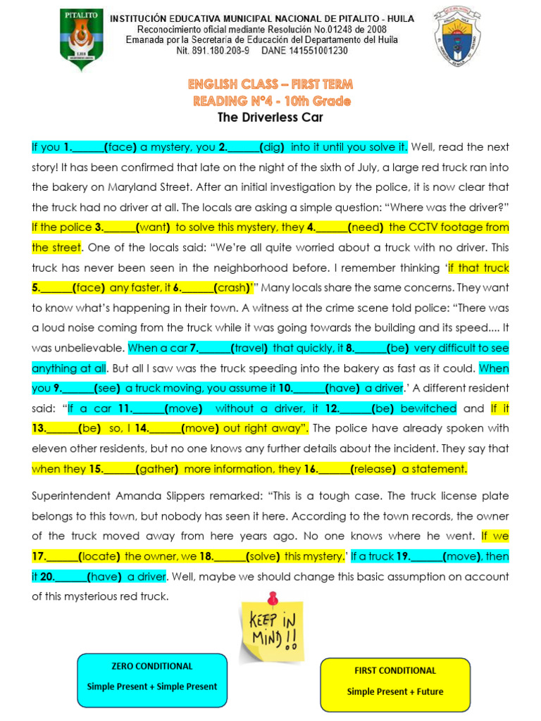 READING 4, Second Term, 10th Grade | PDF