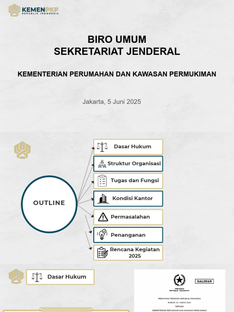 Struktur dan Tugas Biro Umum PKP | PDF