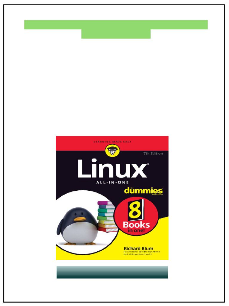 Linux All-In-One For Dummies, 7th Edition Richard Blum Digital Version ...