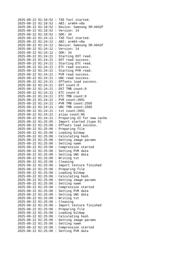 Log | PDF | Texture Mapping | Text File