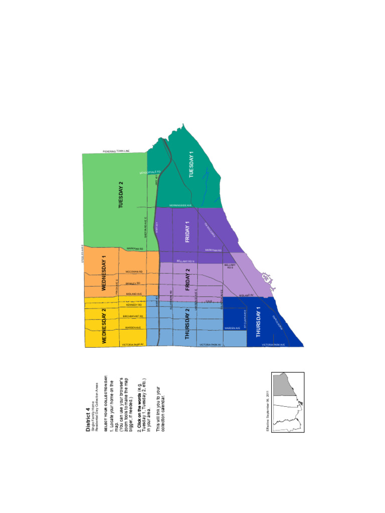District 4 Residential Collection Days | PDF | Toronto