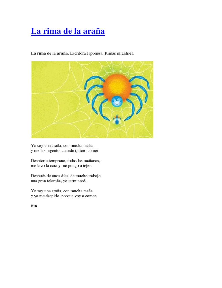 La Rima de La Araña | PDF