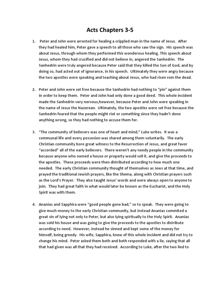 Acts Chapters 3 | PDF | Saint Peter | Acts Of The Apostles