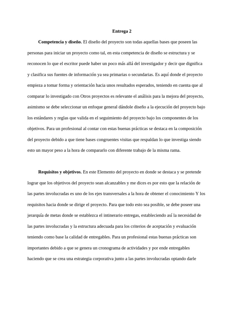 Entrega 2 Certificacion de Mainor | PDF | Planificación | Presupuesto