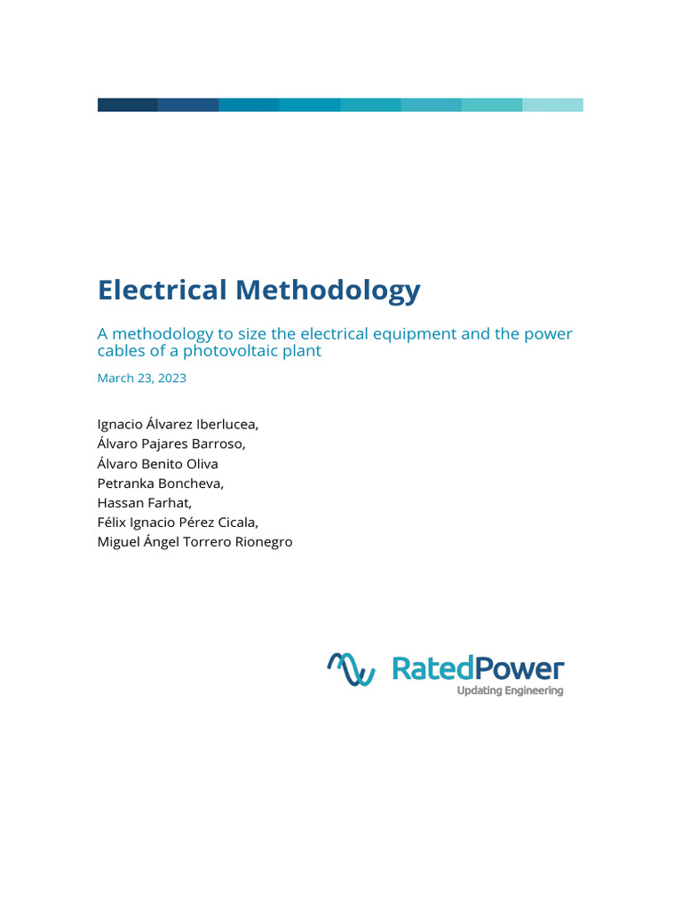 Photovoltaic Plant Electrical Sizing Guide | PDF | Power Inverter ...