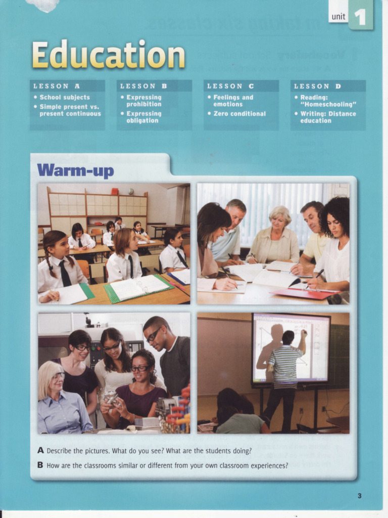 Four Corners Book 3 Unit 1-5 | PDF | Homeschooling | Alternative Education