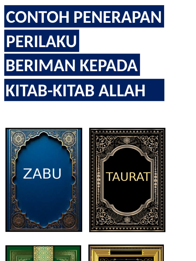 Poster Kitab-Kitab Allah dan Iman | PDF