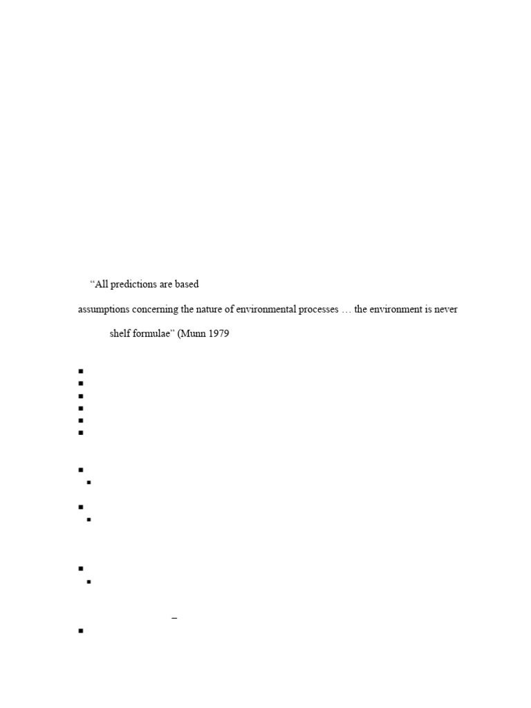 EIA Impact Prediction and Assessment Guide | PDF | Air Pollution ...
