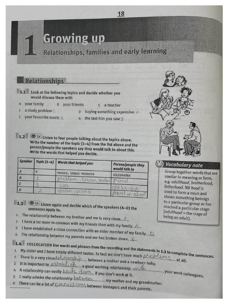 Unit1 Growingup | PDF