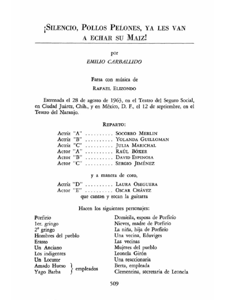 Obra Pollos Pelones | PDF