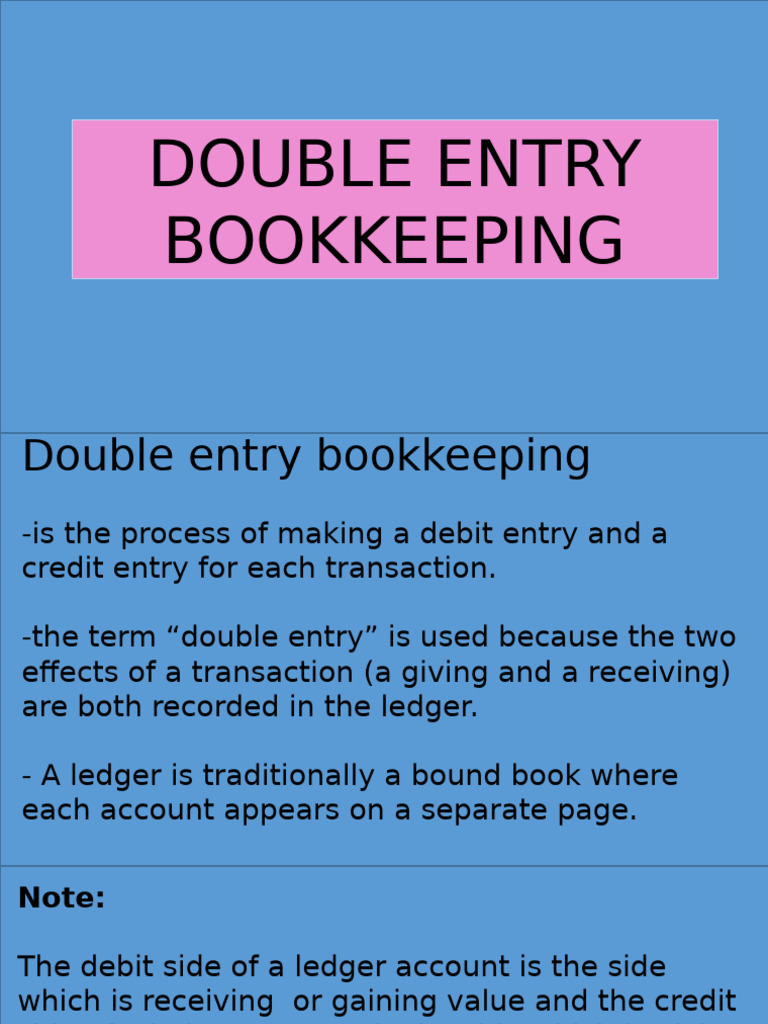 Share Double Entry Bookkeeping (Accounting) | PDF | Debits And Credits ...