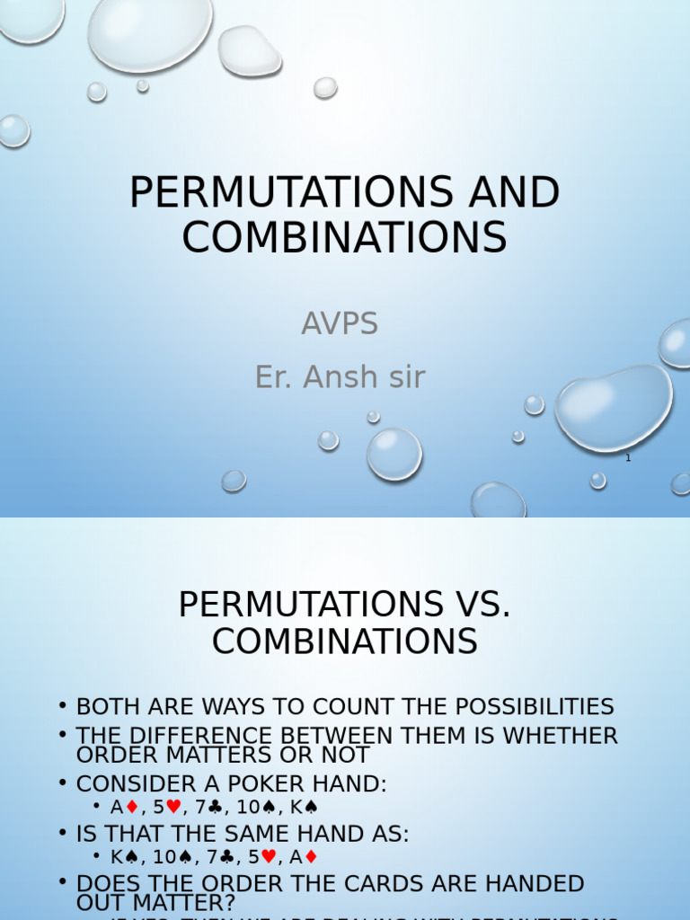 11 Permutations and Combinations | PDF | Mathematical Proof | Permutation
