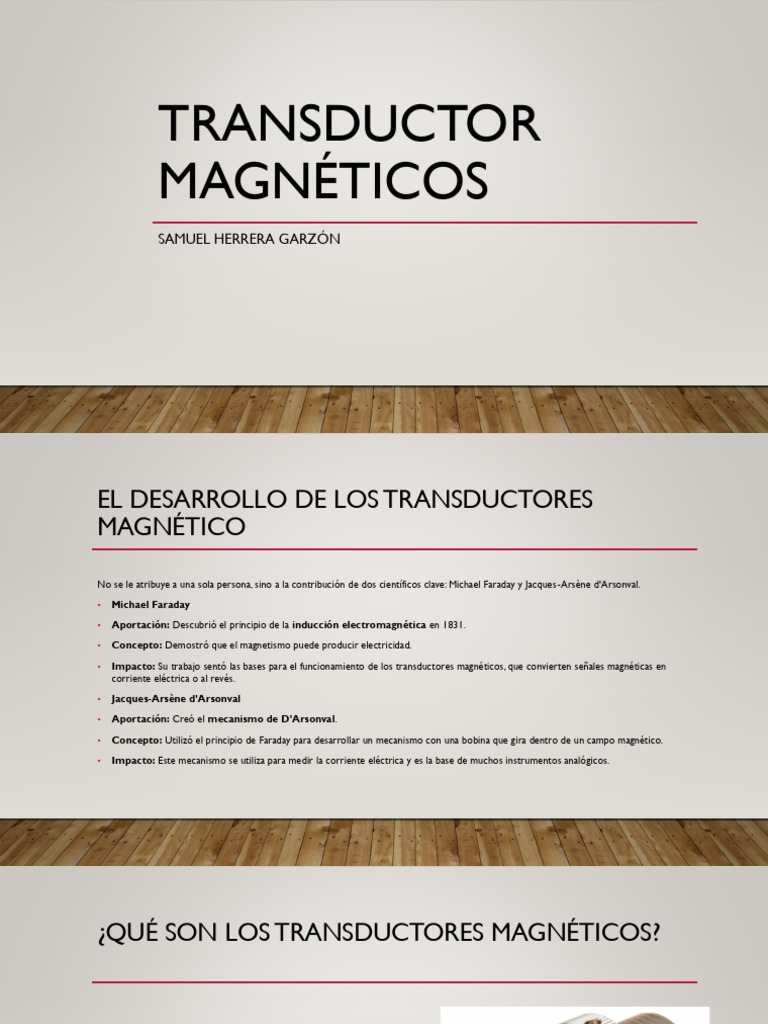 Transductores Magnéticos: Principios y Usos | PDF