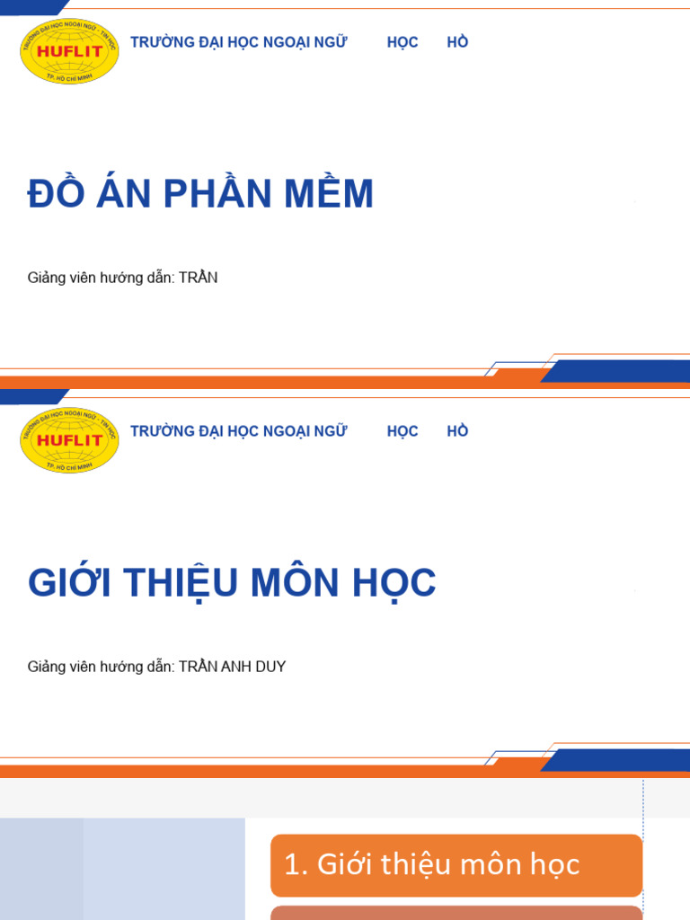 Tuan 01 - Gioi Thieu Mon Hoc | PDF