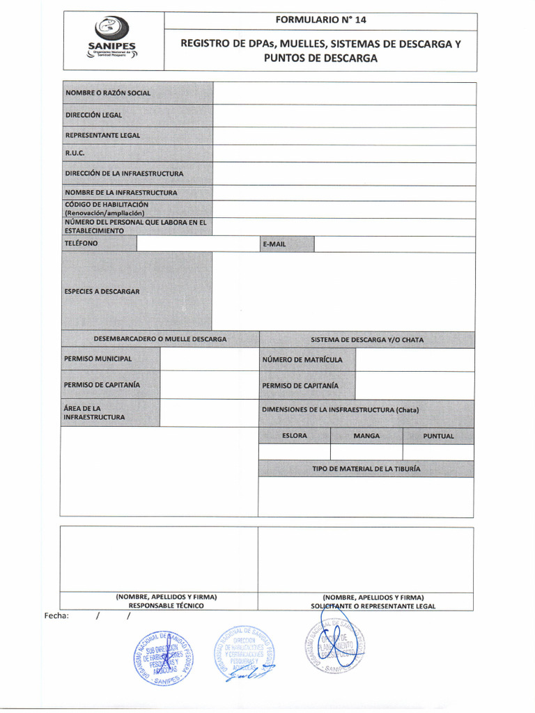 Formulario 14 | PDF